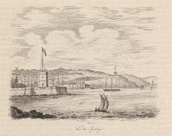 Vue de Sydney [View of Sydney] (1835) · Australian Prints + Printmaking