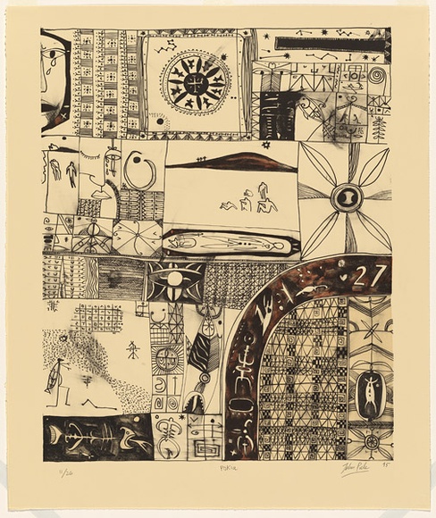 Pokia (1995) by John Pule (1962–) · Australian Prints + Printmaking
