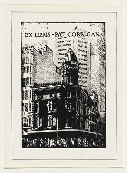 Bookplate: Pat Corrigan. (None) by Brian Dunlop (1938–2009 ...
