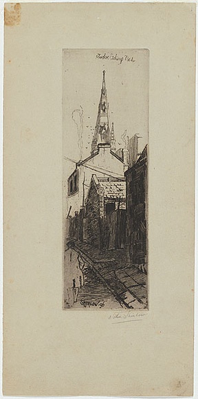 A bye-way, Flinders Lane. (1896) by John Shirlow (1869–1936 ...