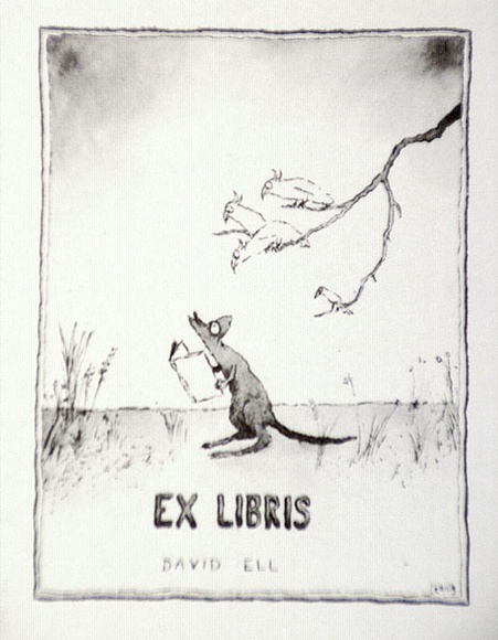 Bookplate: David Ell (None) by Michael Leunig (1945–) · Australian ...