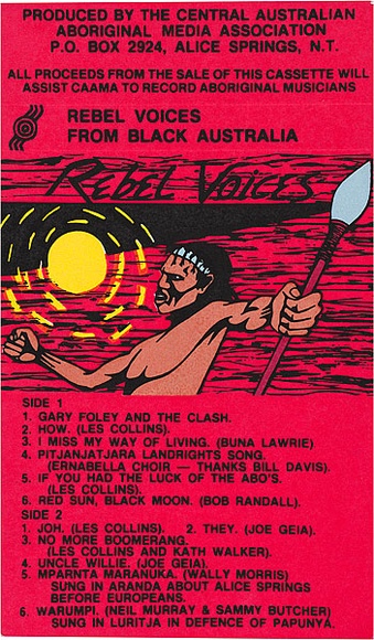 Cassette cover: Rebel Voices from Black Australia (1984 – 1984-85) by ...