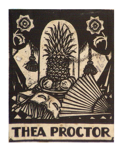 Bookplate: Thea Proctor. (1927) by Adrian Feint (1894–1971 ...