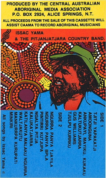 Cassette cover: Issac Yama in The Pitjanjatjara Country Band (1980 ...