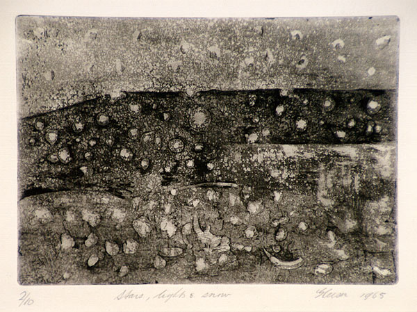 Stars, light and snow (1965) by William Gleeson (1927–1999 ...