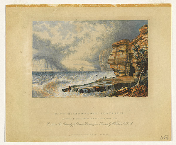Cape Wilberforce, Australia. (1837) by George Baxter (1804–1867 ...
