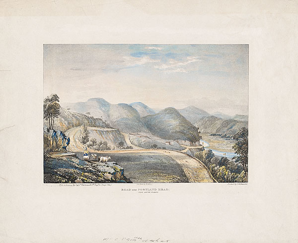 Road near Portland Head. New South Wales (1838) by Robert Marsh ...
