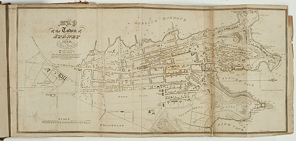 Map of the town of Sydney 1833. (1834) by William Wilson (1795–1868 ...