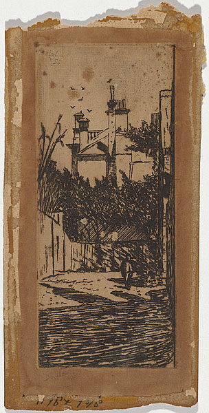 Laneway, Melbourne. (1895) by John Shirlow (1869–1936) · Australian ...