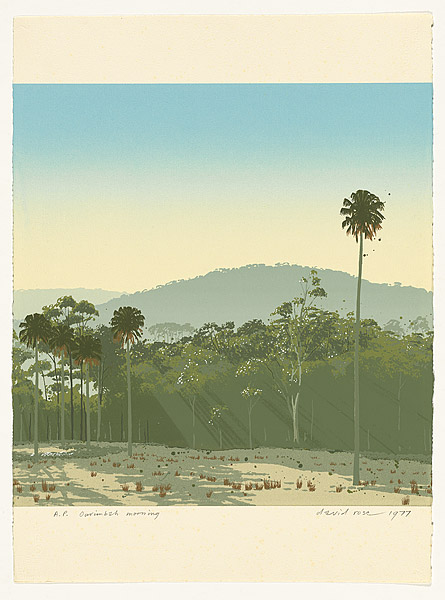Ourimbah morning (1977) by David Rose (1936–2006) · Australian Prints ...