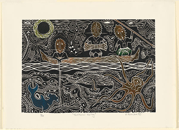 Traditional hunting (1993) by Brian Robinson (1974–) · Australian ...