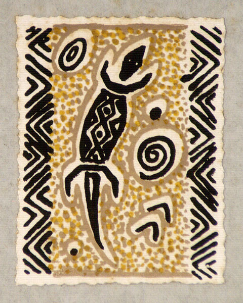 (Aboriginal style lizard) (1953 – c.1955) by Ethleen Palmer (1906–1958 ...
