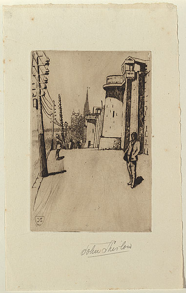 Russell Street - The Jail (1901) by John Shirlow (1869–1936 ...