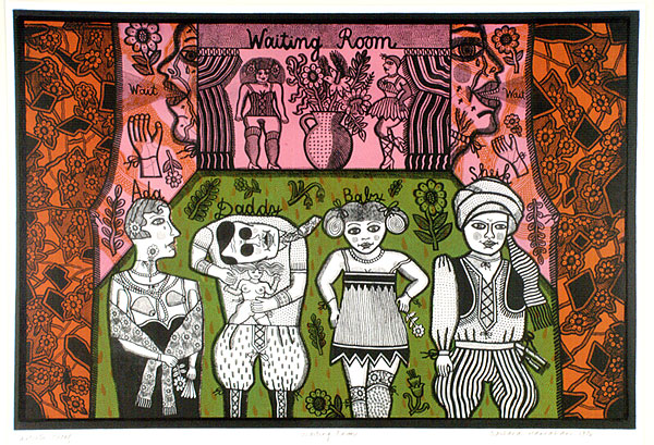 Waiting room (1976) by Barbara Hanrahan (1939–1991) · Australian Prints ...