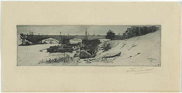 Princes Bridge. (1895) by John Shirlow (1869–1936) · Australian Prints ...
