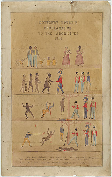 Governor Davey's Proclamation to the Aborigines, 1816. (1866 ...