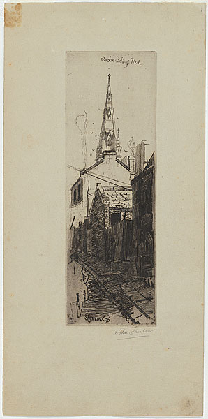A bye-way, Flinders Lane. (1896) by John Shirlow (1869–1936 ...