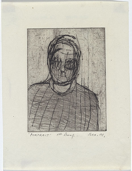 Portrait (self when old) (1960) by Bea Maddock (1934–2016) · Australian ...